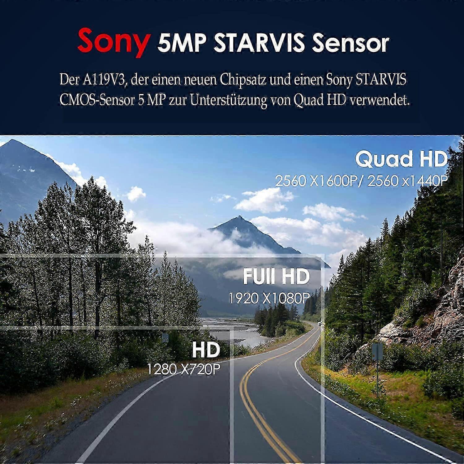 VIOFO A119 V3 Dash Cam 2560x1600P 2k with GPS Module, 24 Hours Buffer ...