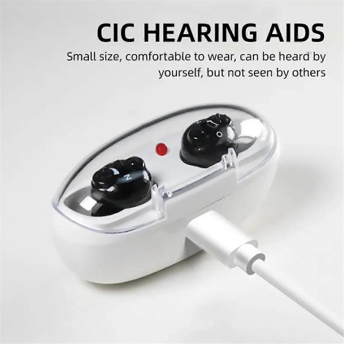 Rechargeable Hearing Aid Mini Inner Ear Deaf Amplifier for the Elderly ...