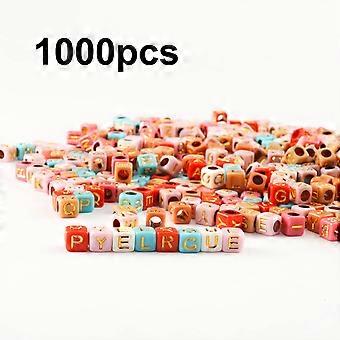 Letter Beads for Threading Approx. 1000 Pieces Colourful Letter Beads ...