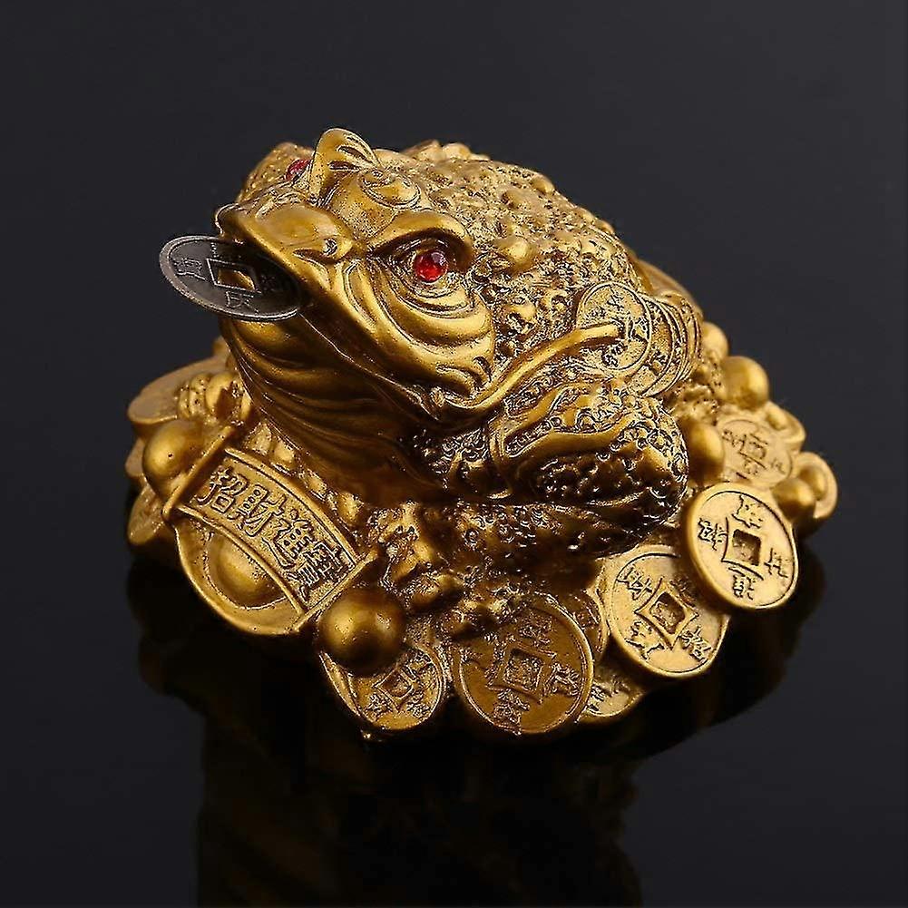 Wuzhou Lucky Frog/toad Feng Shui Toad/frog Treasure Pot Statue With ...
