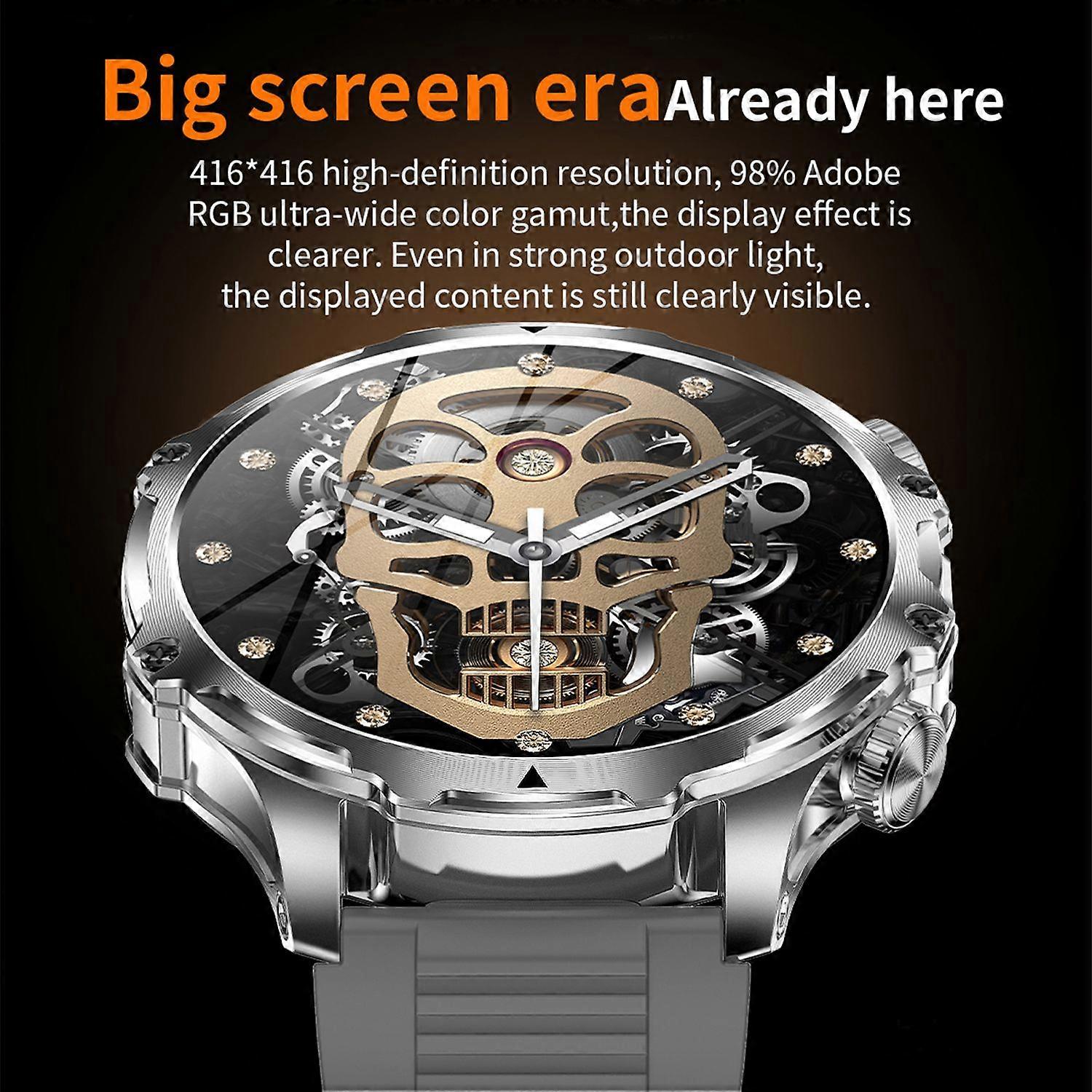 AK75 Silicone Strap Smart Watch Bluetooth Call Heart Rate Sleep Health ...