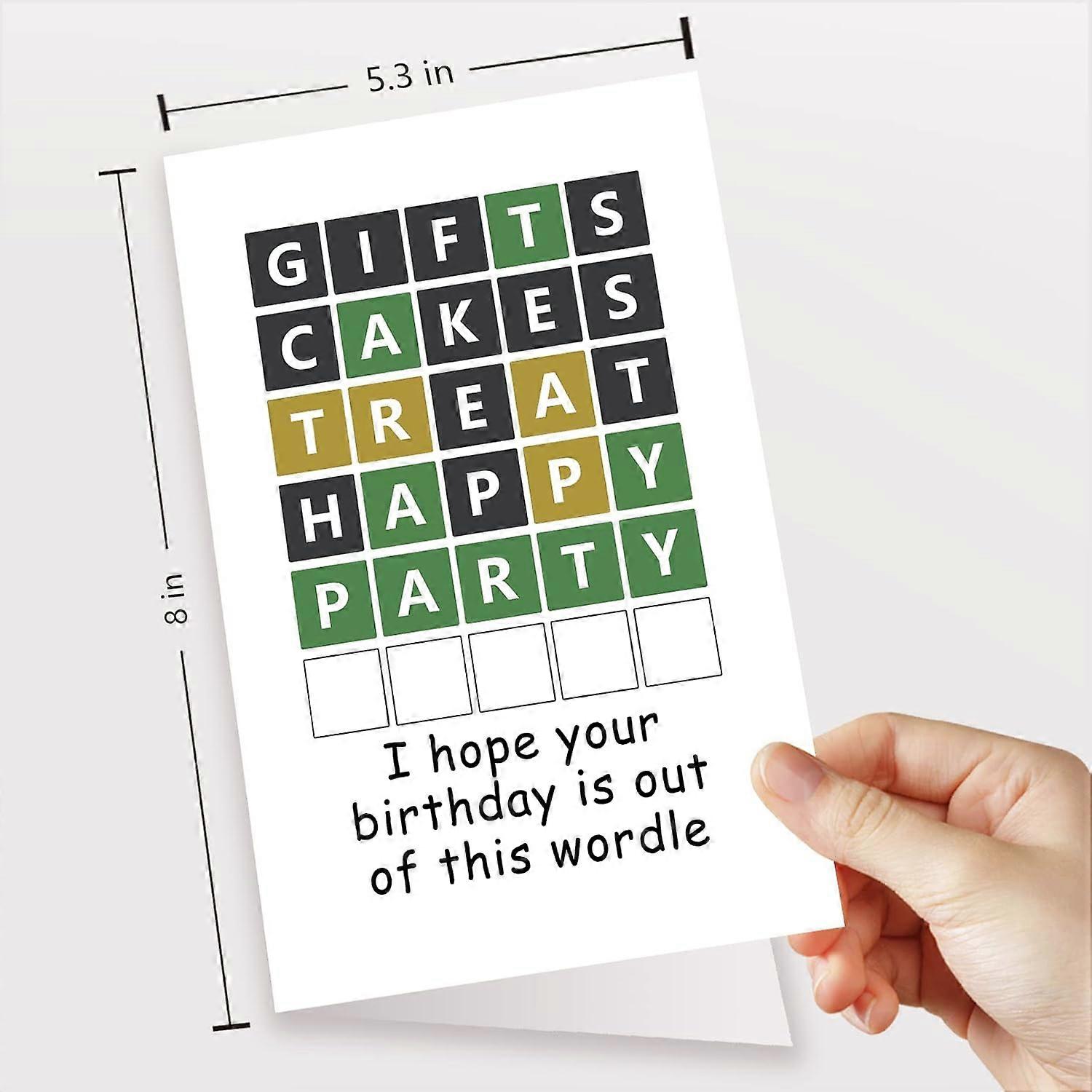 Funny Wordle Birthday Card for Friends - Wordle Lover's Birthday ...