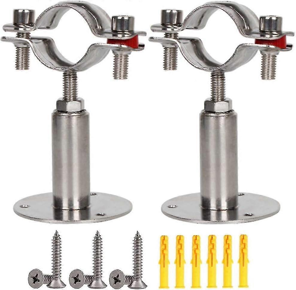 Pipe Clamp Support Clamp - Adjustable Ceiling Wall Mount Stainless ...