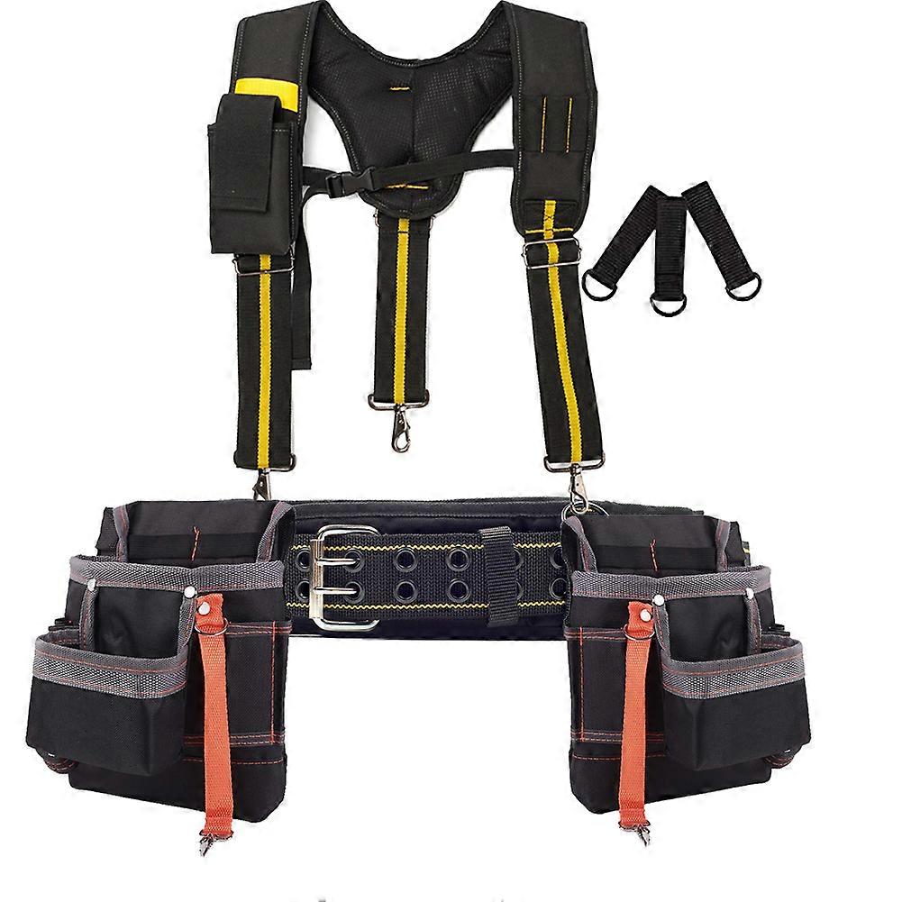 4Pcs Tool Tool Bags Belt Suspenders Bag Set Adjustable Lumbar Support ...