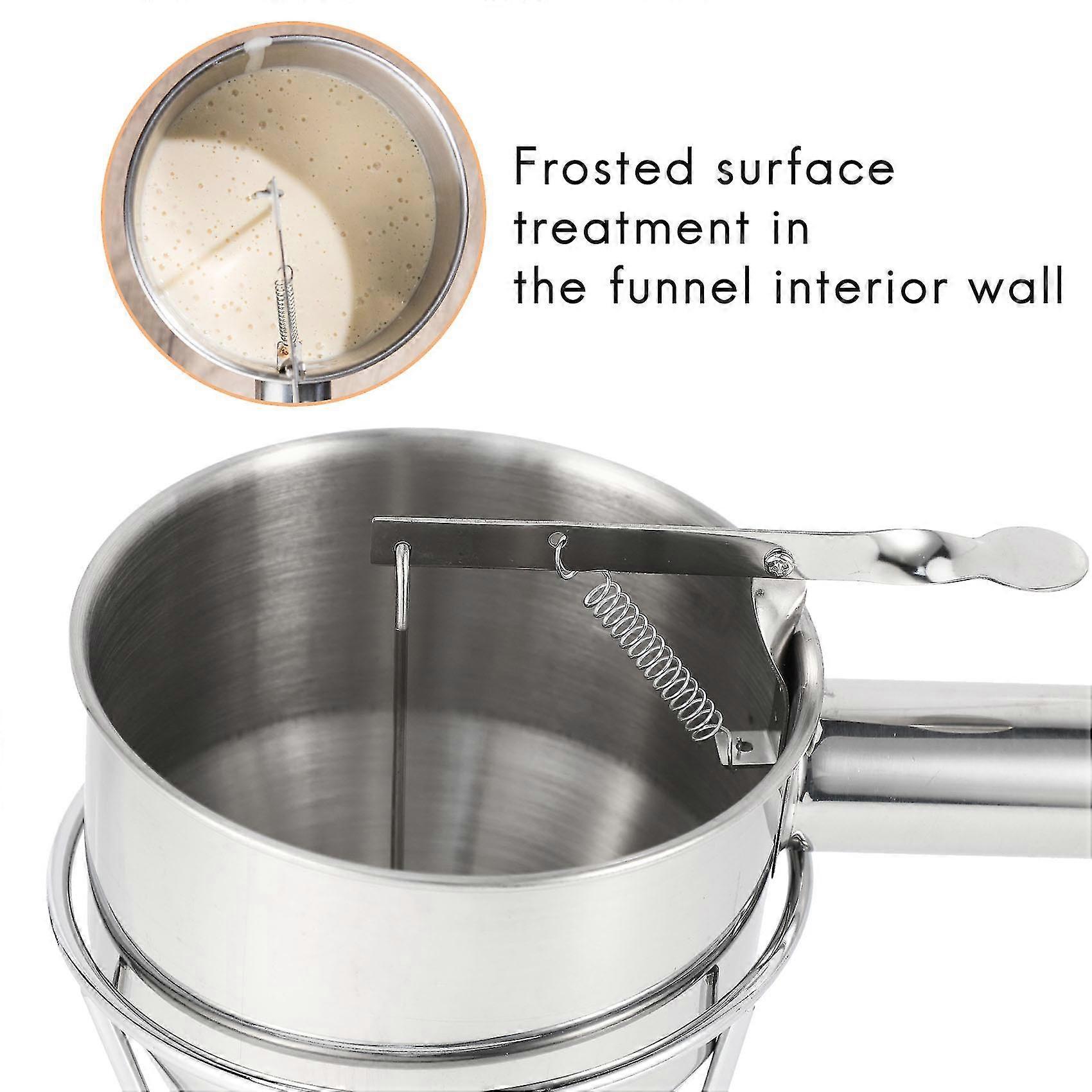 Stainless Steel Piston Funnel With Support For Sauce Cream Dosing ...