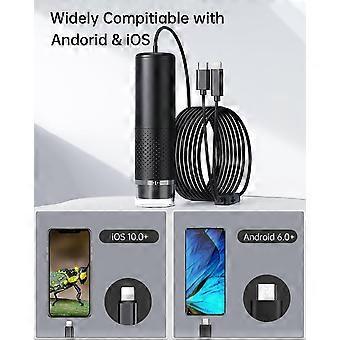Handheld Digital Microscope Camera, 50X-1600X Magnification USB Pocket ...