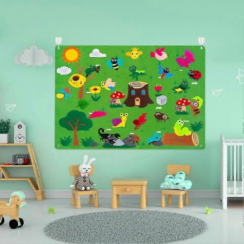Flannel Felt-story-board Set For Toddlers Large Wall Hanging Activity ...