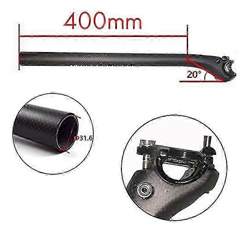 Carbon Fiber Mountain Road Bike Seatpost Rod Full Carbon Rear Floating ...