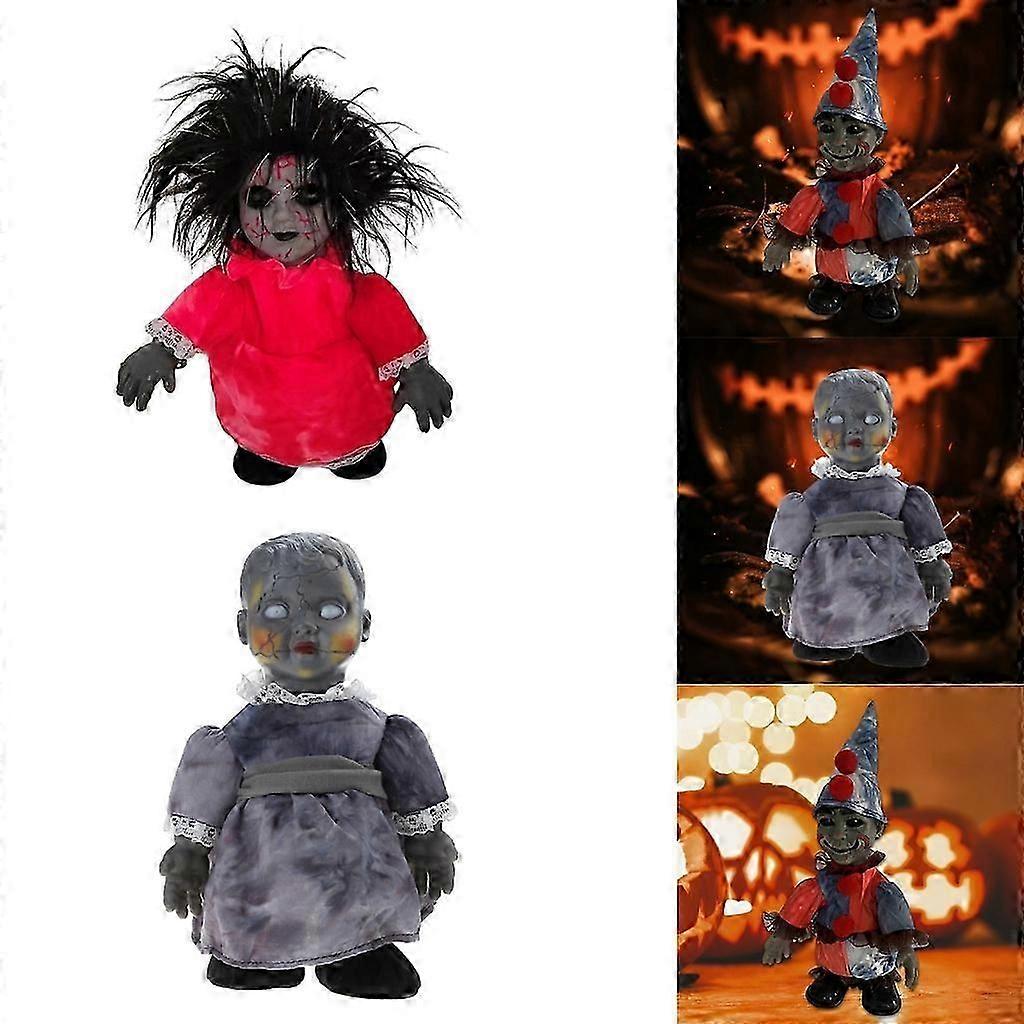 Scary GhostDoll Horror Doll VoiceActivated Doll Indoor Halloween Party Props | Fruugo UK