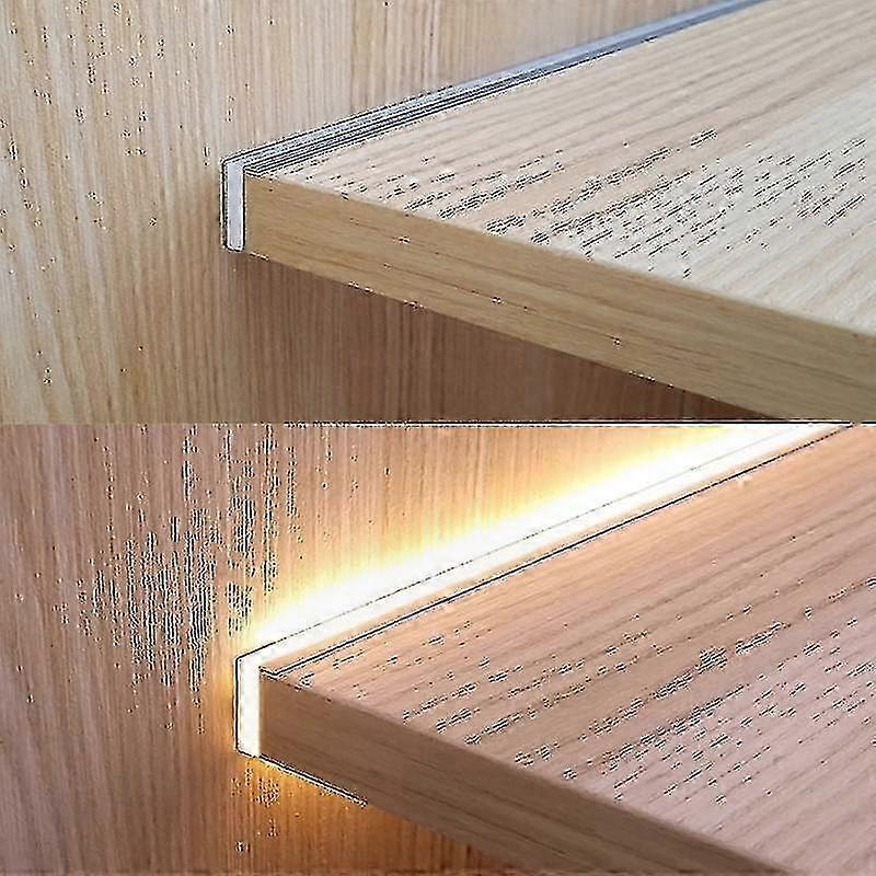 LED Strip Light for Cabinet Shelf 18mm Edge Panel Up Down Glow Bookcase ...