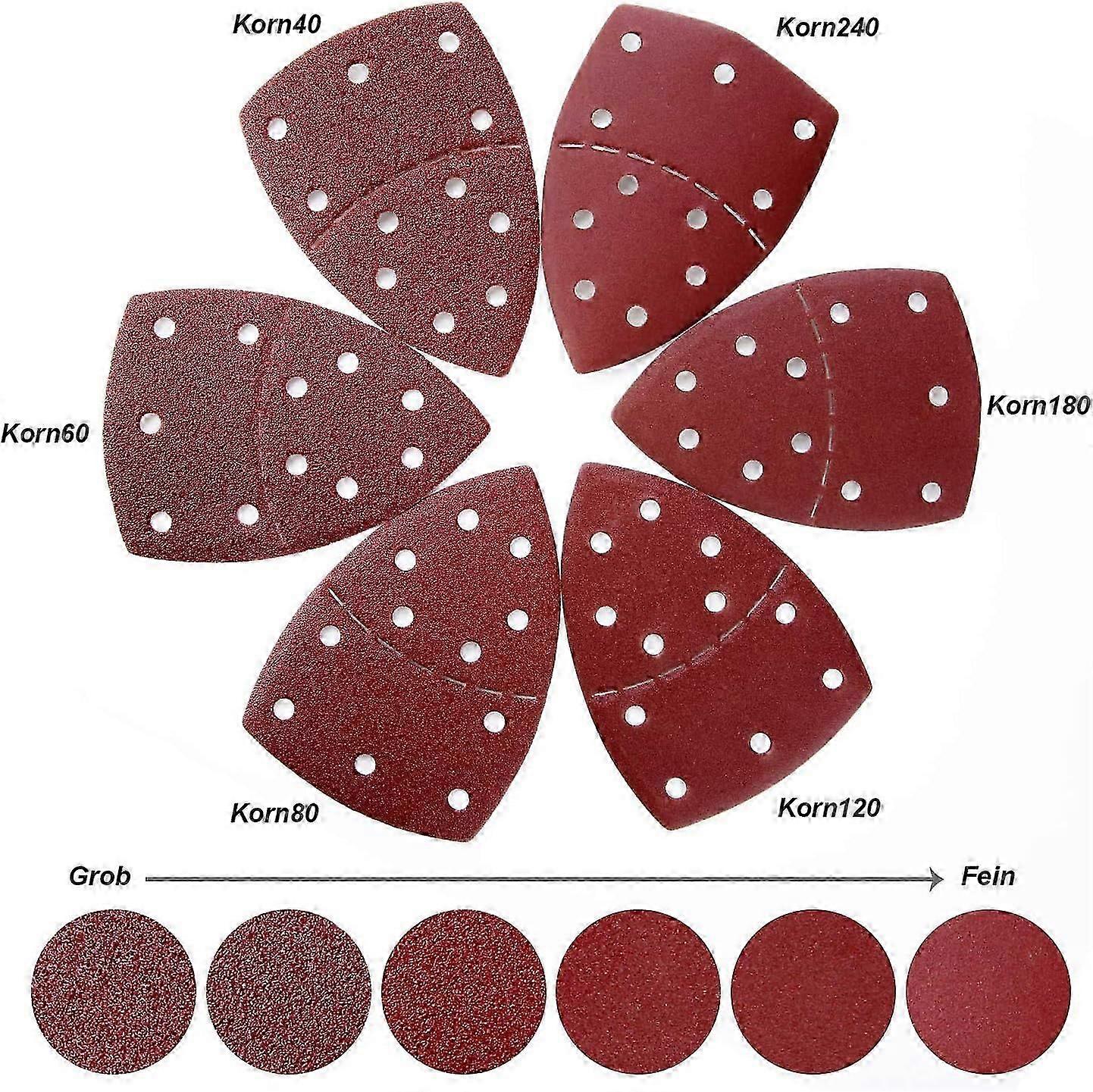 Sanding triangles, sandpaper for Bosch PSM 100A, PSM 160, PSM 200 AES ...