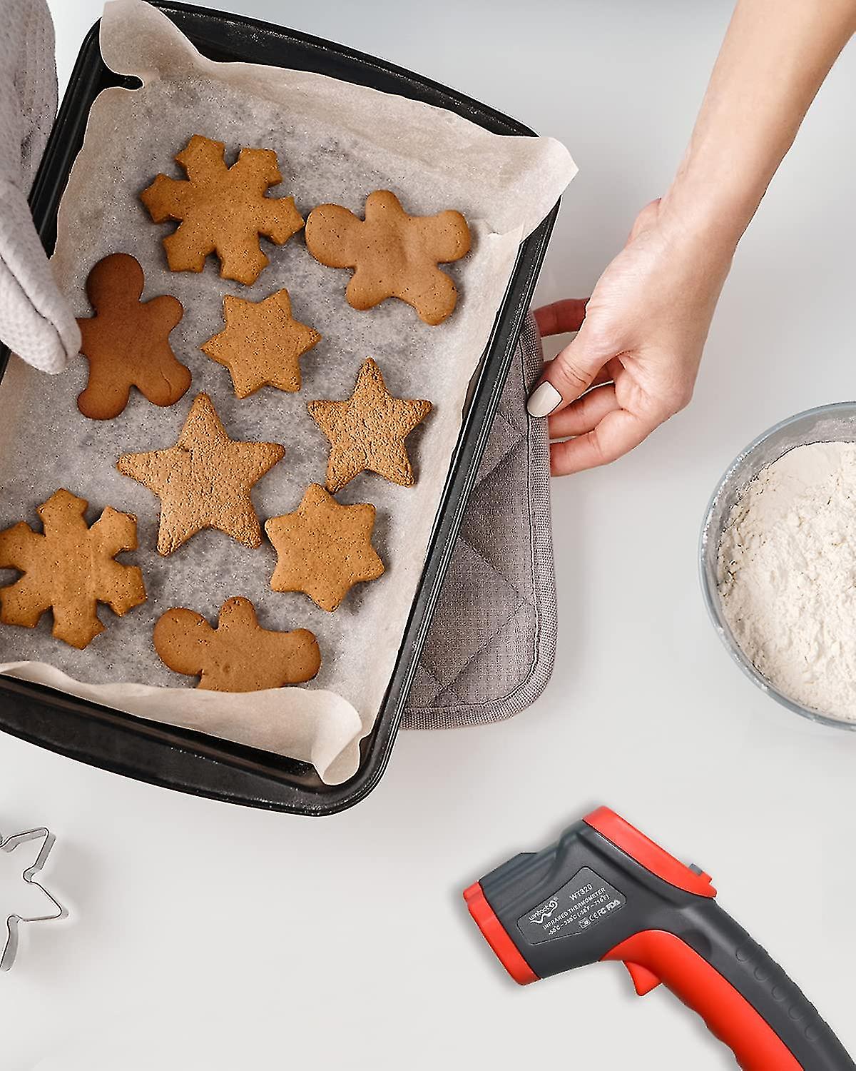 Infrared Thermometer Cooking Digital Temperature Gun -58-752(-50-380 ...