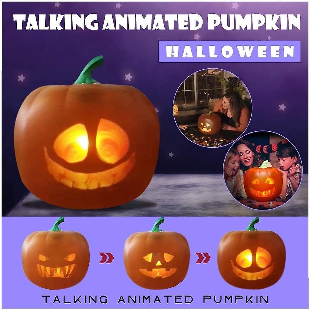 Halloween Decoration Light Jack Talking Animated Pumpkin With Built In ...