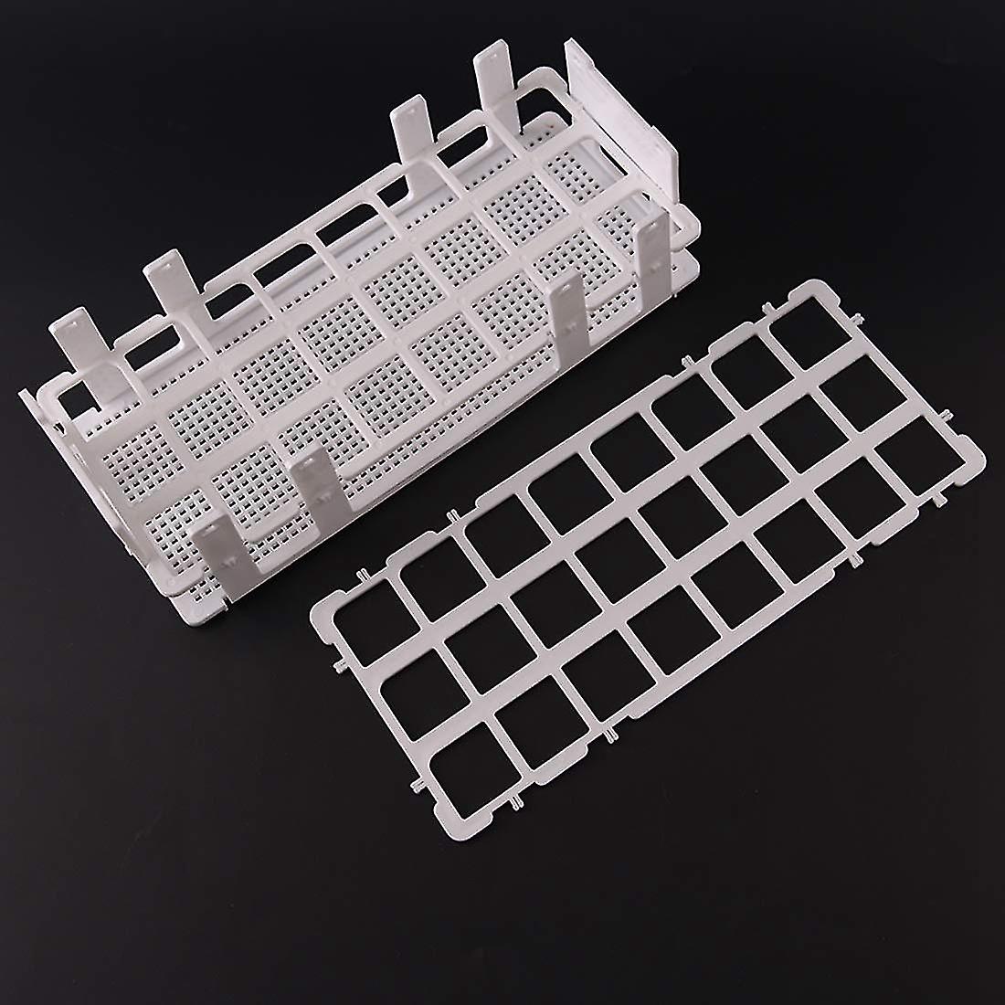 2pcs Plastic Test Tube Rack 24 Holes Lab Test Tube Rack Holder For 25mm ...