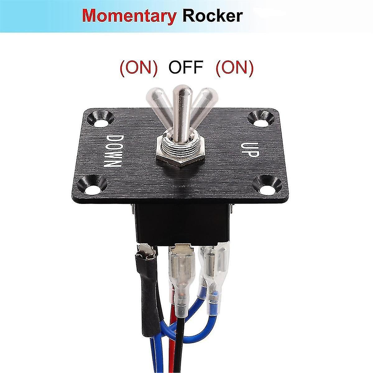 Rocker Toggle Switches Momentary 6 Pin 3 Position (on)-off-(on)up/down ...