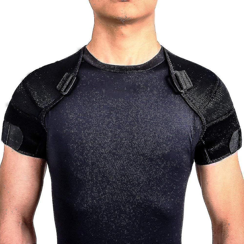 Double Shoulder Brace For Women Men, Shoulder Pain Relief Double Shoulder Support, Adjustable ...