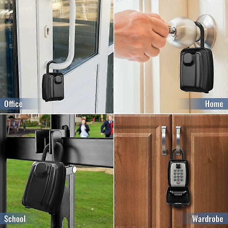 Secure Key Box, Wall Mounted Key Safe, Wall Mounted Key Box, Coded Key ...