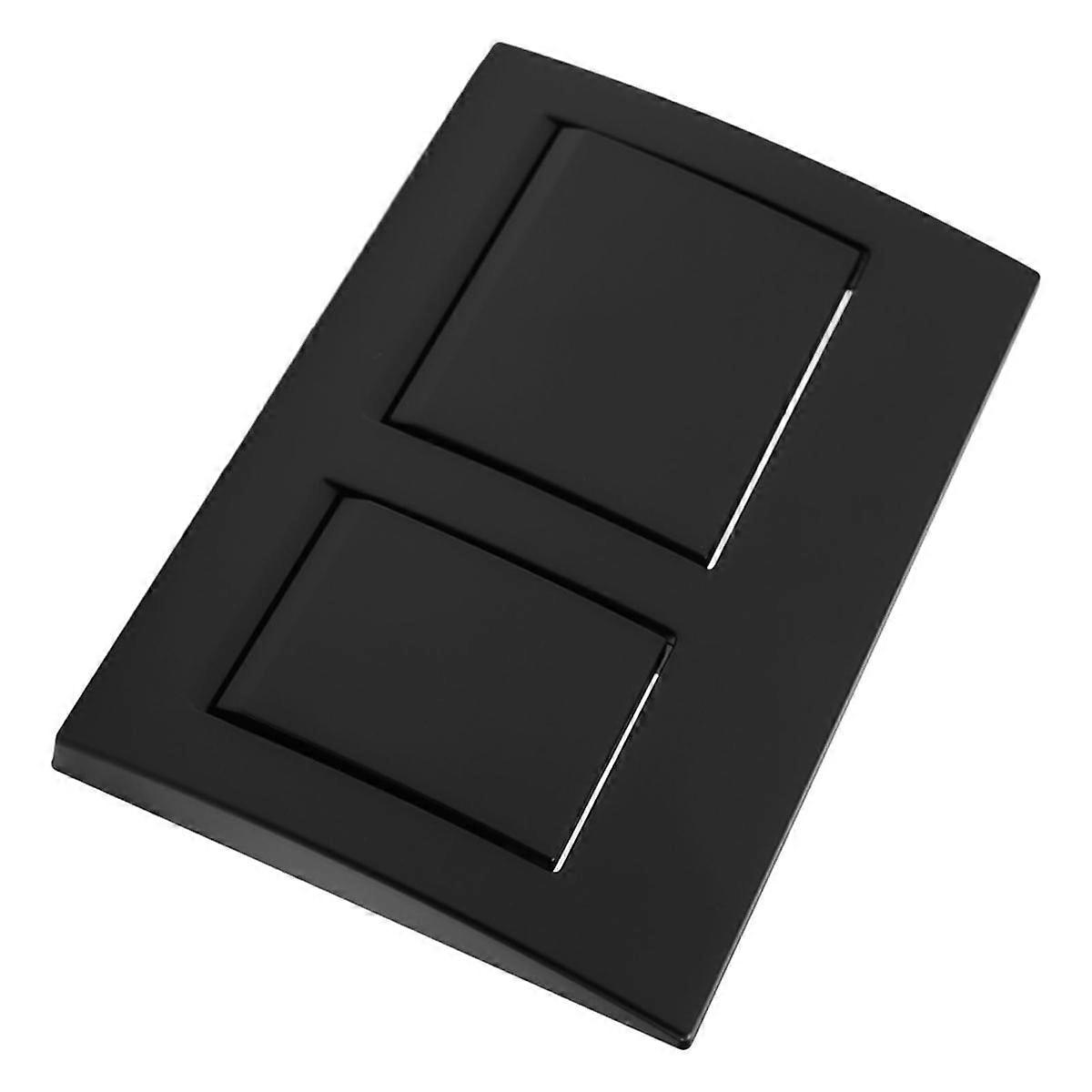 Toilet Push Plate for ALPHA 15 Chrome Dual Flush Plate Plastic Black ...