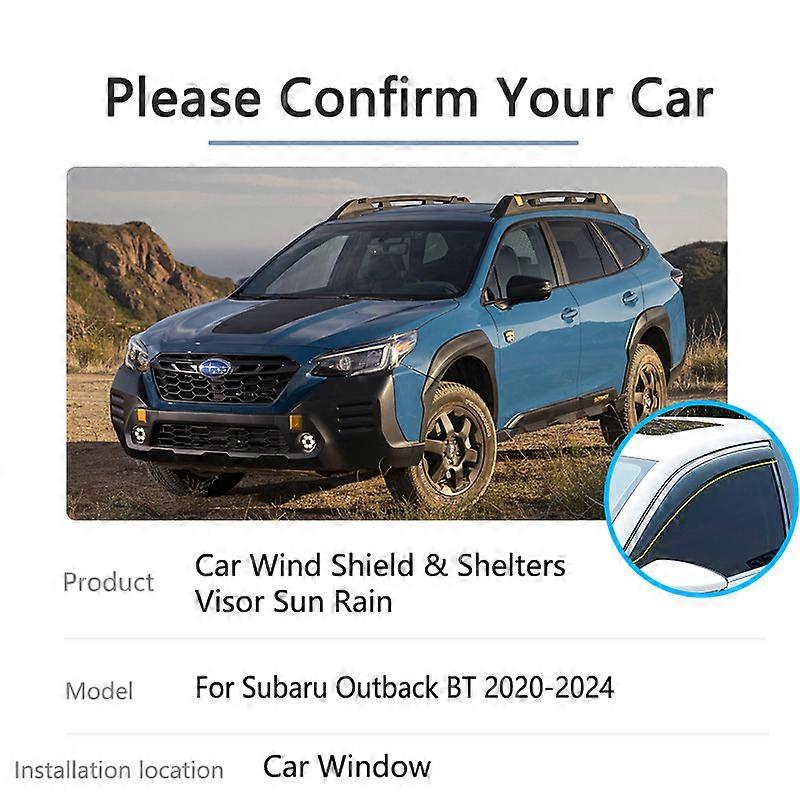 For Subaru Outback Legacy Bt 2020 2021 2022 2023 2024 Window Visor Rain ...