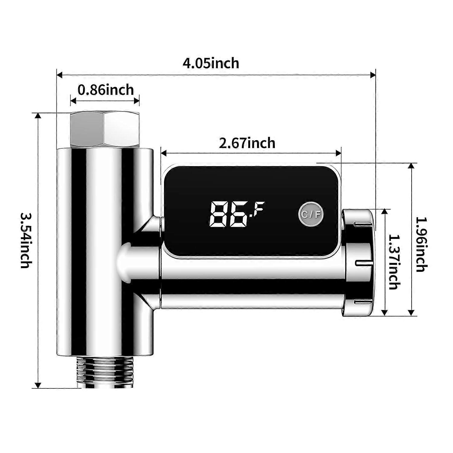 Digital Shower Thermometer Intelligent Water Temperature Meter Water ...