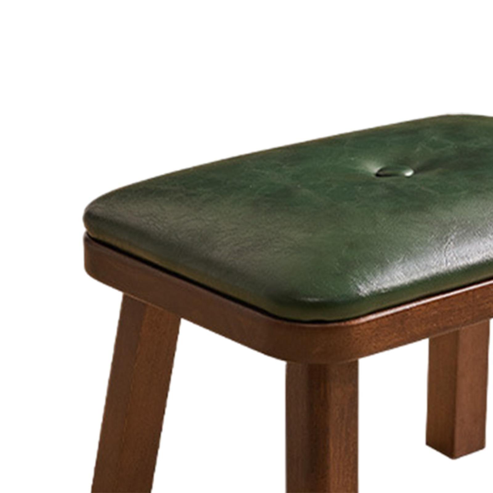 Wood Foot Rest with Wooden Legs Small Low Ottoman for Home Entrance ...
