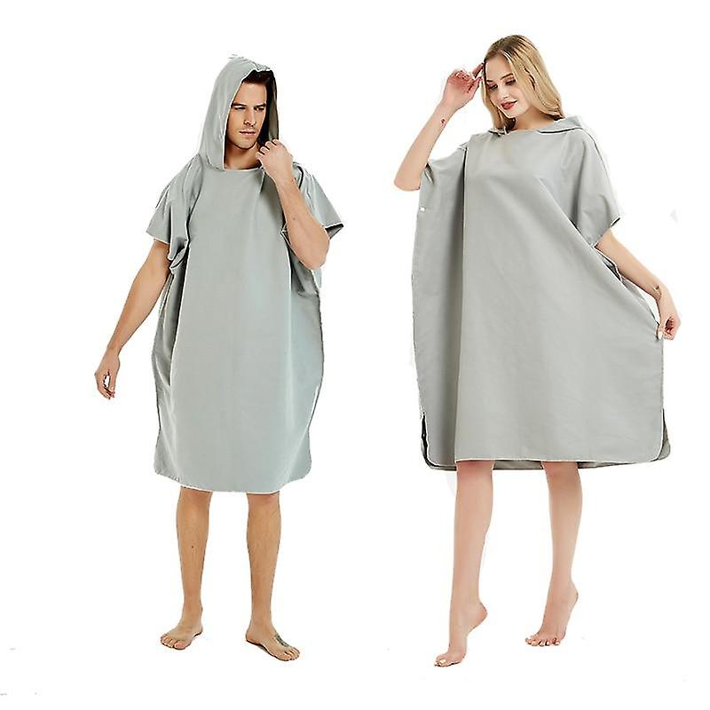 Microfiber Wetsuit Changing Robe With Hood, Quick Dry Hooded Towels For ...