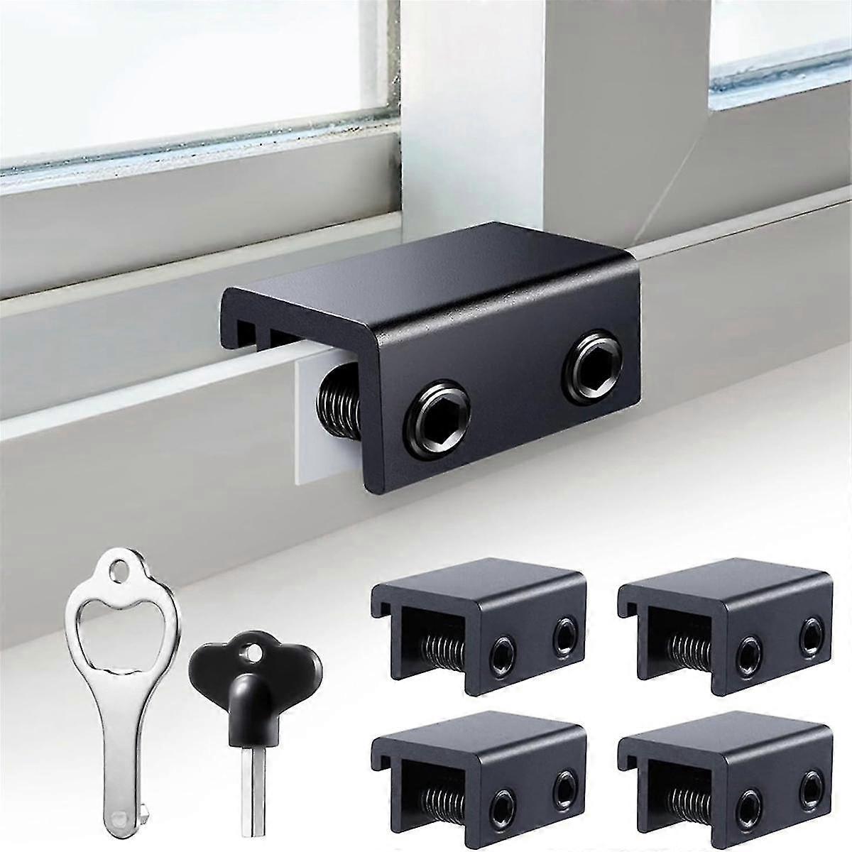 Sliding Window Locks (4 Pack), Security Window Locks With Keys ...