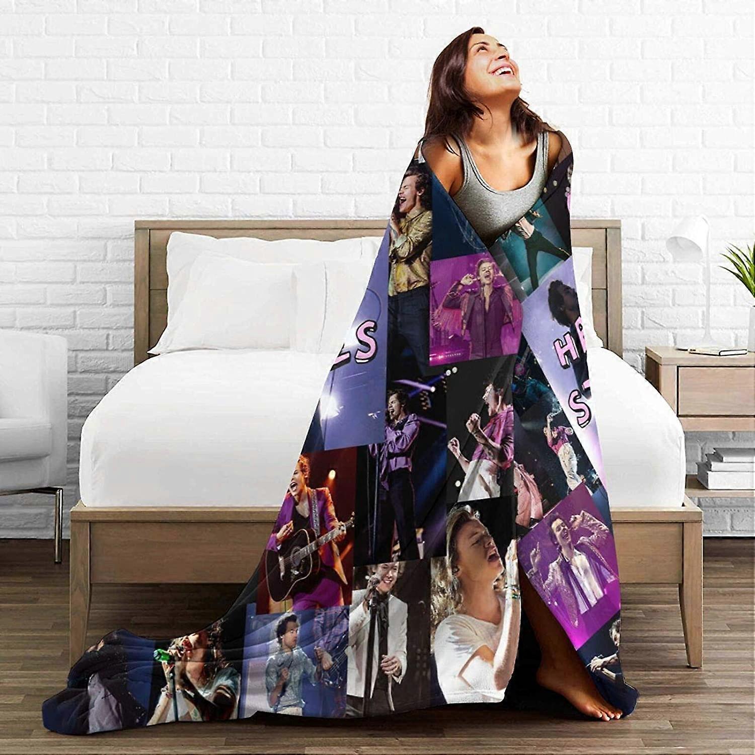 Harry-Styles Blanket Ultra-Soft Cozy Bedding Skin-Friendly Flannel All ...