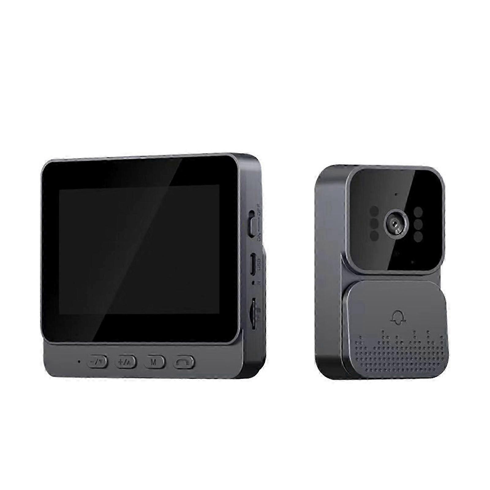 Intelligent Visual Doorbell, Wireless Visual Doorbell, 4.3 Inch Display ...