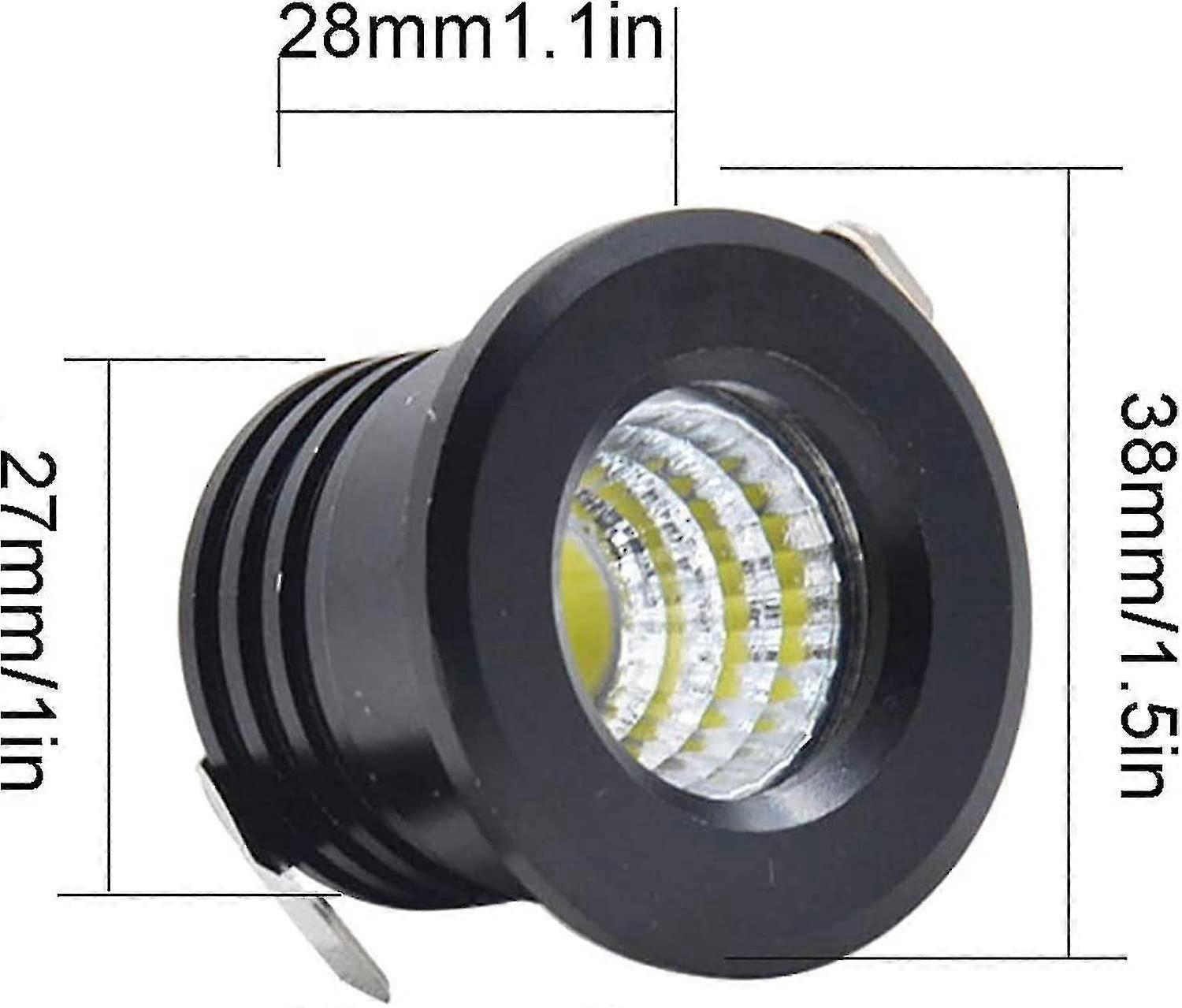 6 Pack Mini Black Led Recessed Ceiling Spotlights Mini Led Spotlight ...