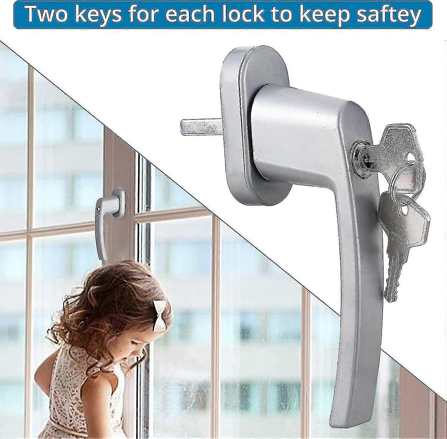 Aluminium Window Handle, Lockable Security Window Handle, Window Lock ...