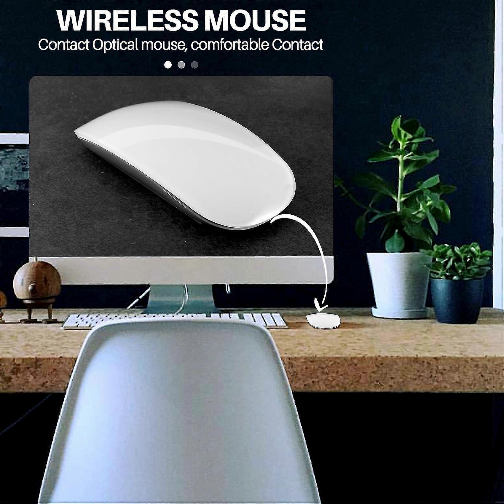 Rechargeable Bluetooth Wireless Magic Mouse for Apple - Silent & Slim ...