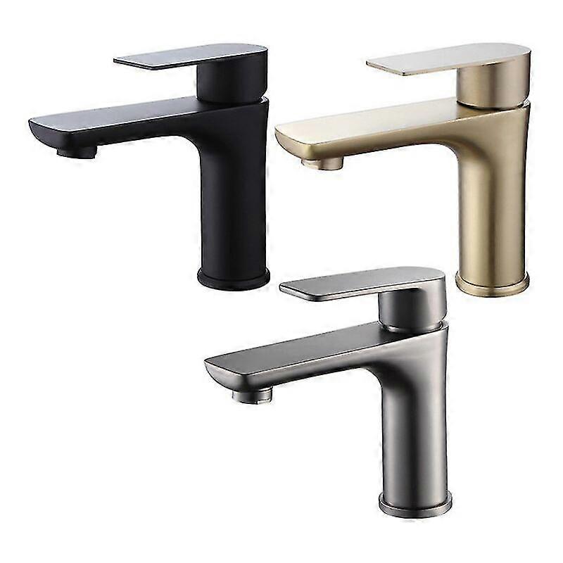 Hand basin tap Matt black hand basin tap Hot/cold water mixer - Black ...