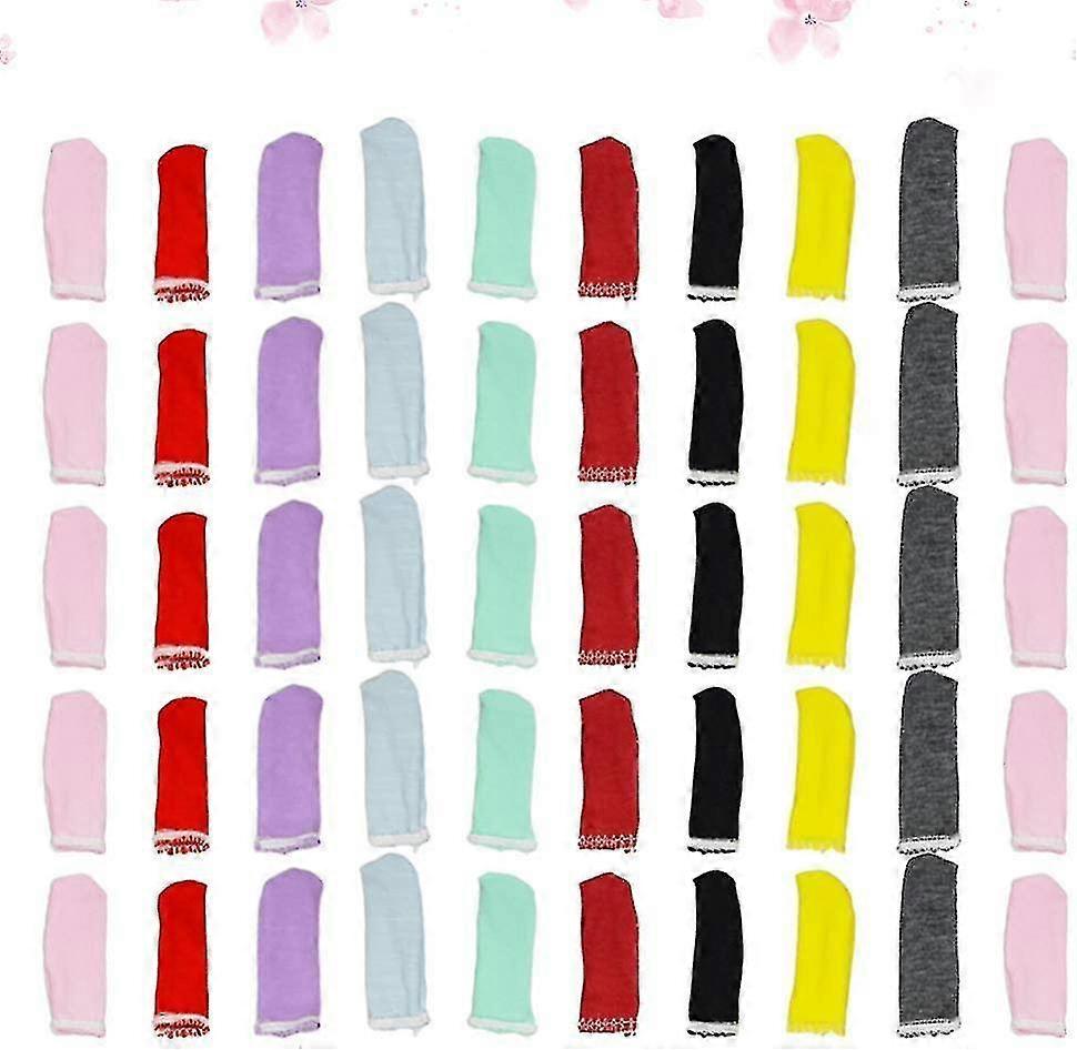 50pcs Finger Cots Cotton Finger Guards Protective Fabric Finger Gloves ...