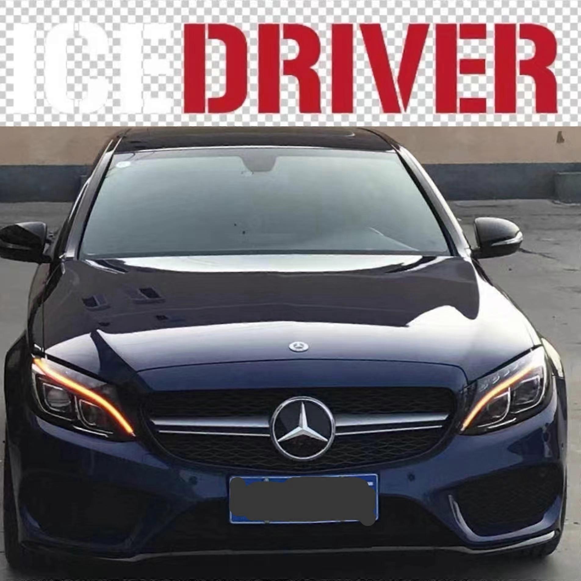 Icedriver for Mercedes Benz C class Yellow DRL RGB multicolor LED ...