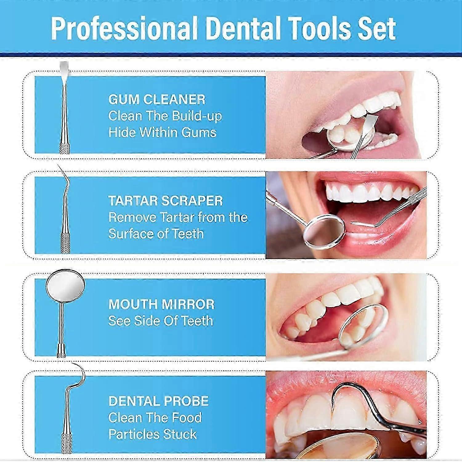 Tooth Filling Repair Kit, Temporary Teeth Filler with 4 Dental Tools ...