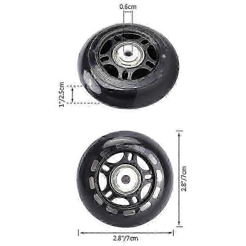 4 Pack Inline Skate Wheels Indoor/Outdoor Replacement Wheel with ...