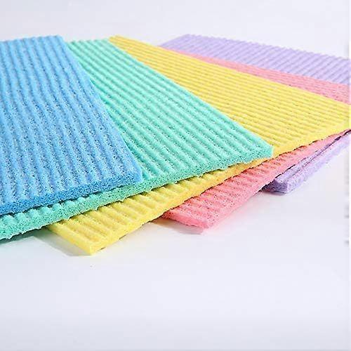 Reusable Cleaning Cellulose Sponge Cloths Absorbent Wipes Clean Kitchen ...