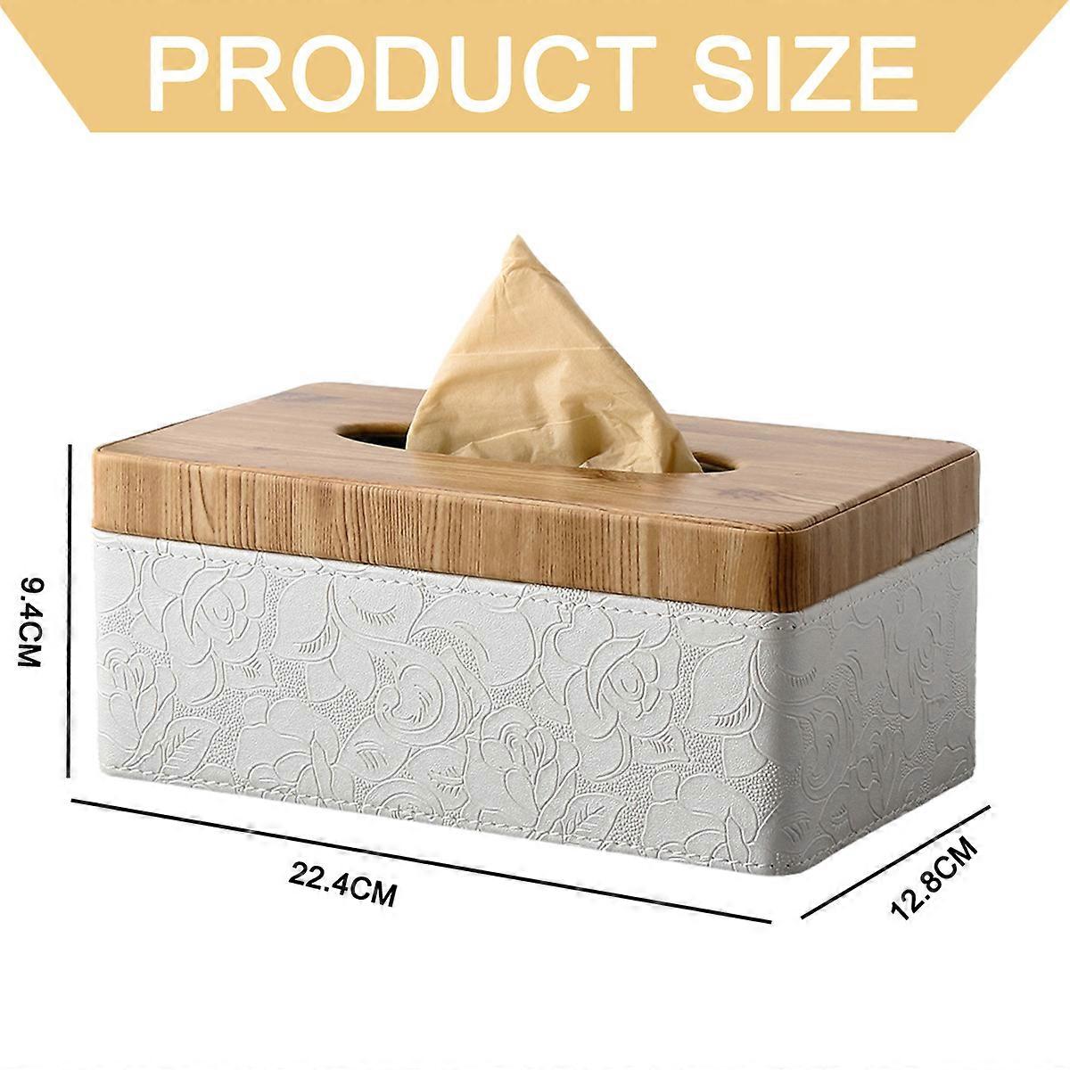 Marble Tissue Box Cover Rectangular,Facial Tissue Box Holder for ...