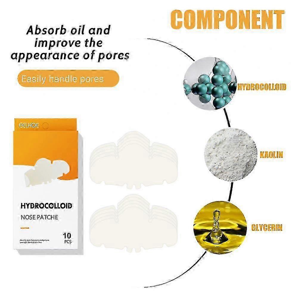 10/20/30pcs Hydrocolloid Nose Patches Removing Blackhead Deep Cleansing ...