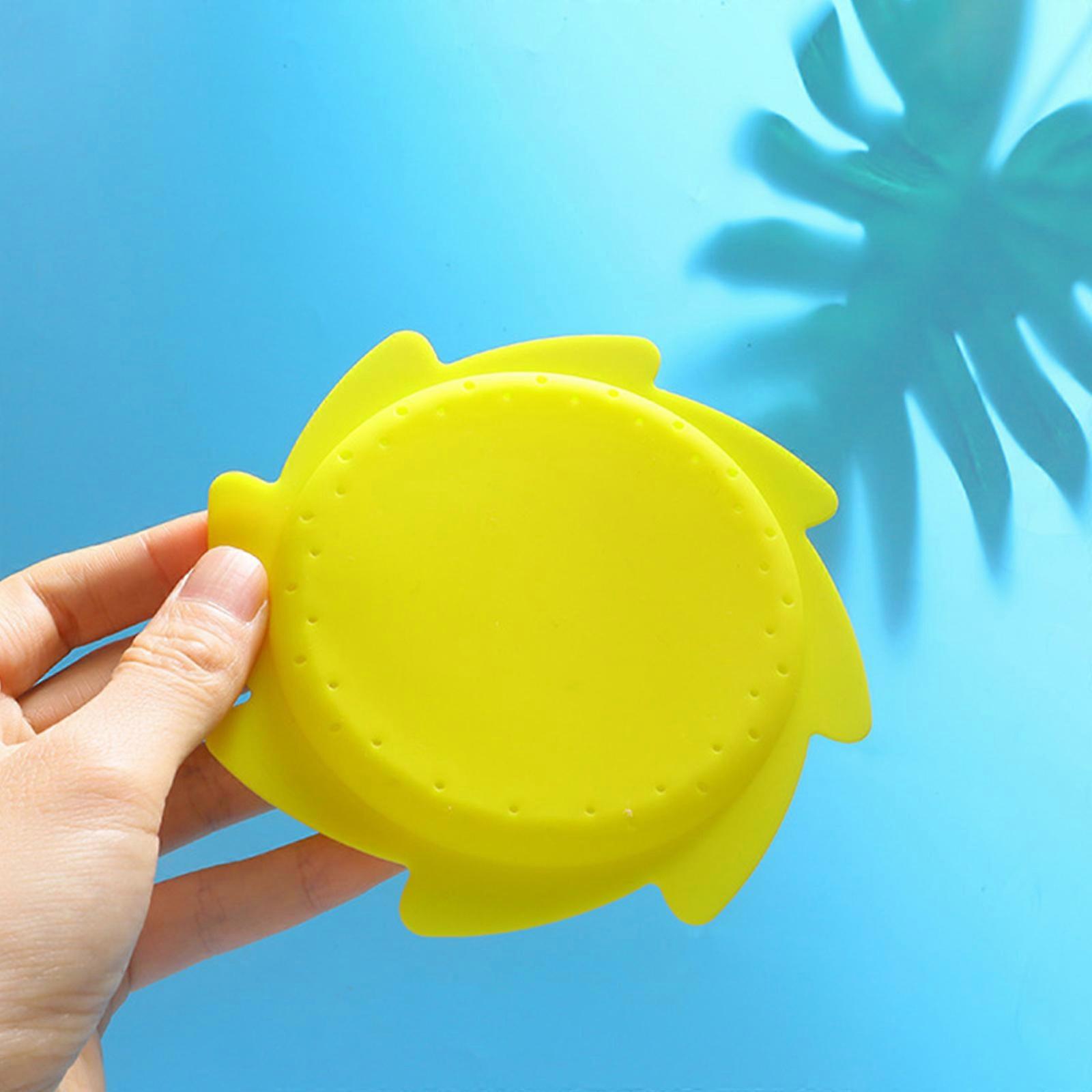 Set of 3 Colorful Beach Flying Disc with Water Hole Swimming Pool ...