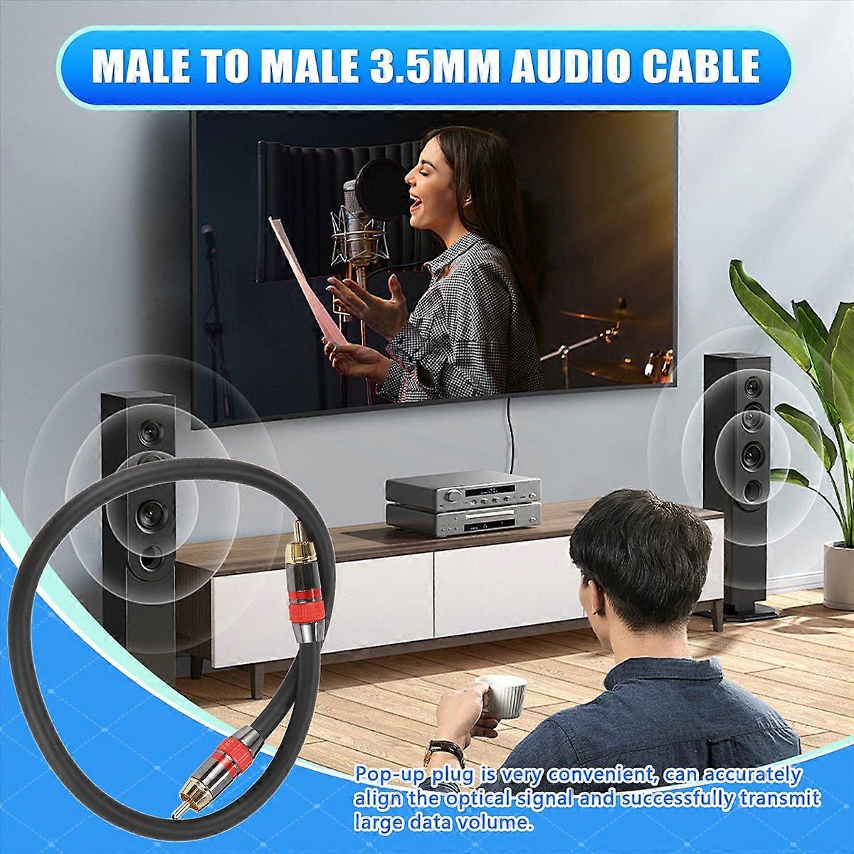 FSU Digital Audio RCA Cable Premium Stereo RCA to RCA Coaxial SPDIF ...
