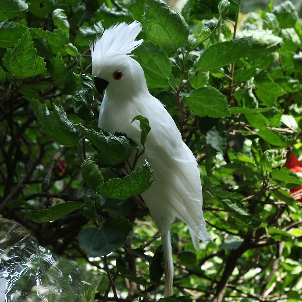 Handicraft Realistic Vivid Parrot Figurines Birds Model Garden Ornament ...