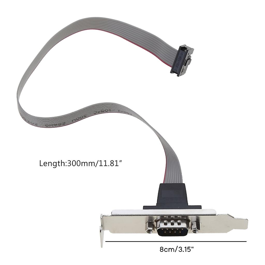Rs232 Db9 9pin Com Port Db9pin Serial Cable Connector Bracket With 30cm ...