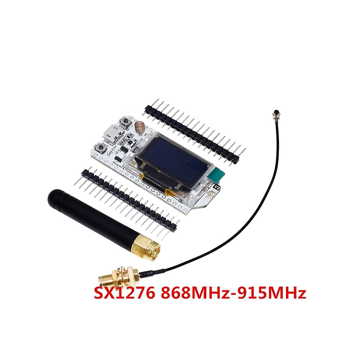 SX1276 SX1278 ESP32 LoRa 868MHz/915MHz 0.96 Inch Blue OLED Display ...