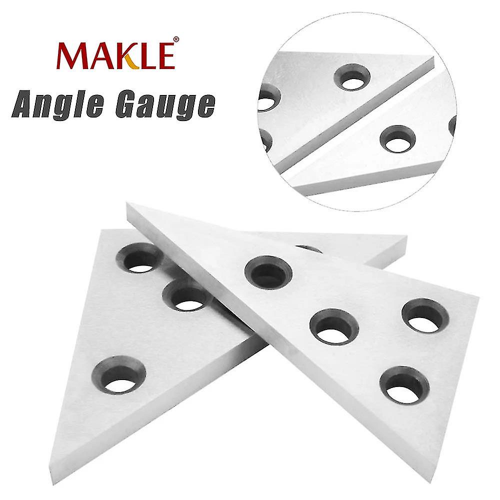 Tib 30-60-90 & 45-45-90 Precision Solid Angle Plates Angle Block Set ...