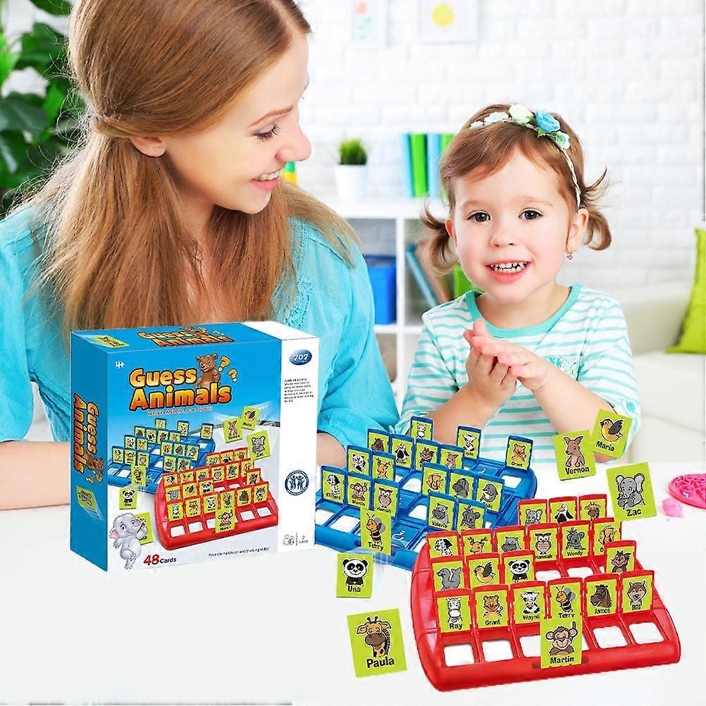 Game Toy for Kids Animal ing Game Portable Animals Cards Board Game ...