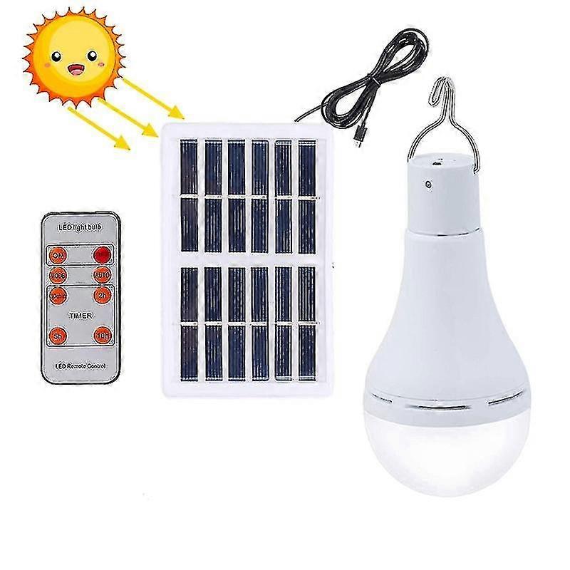Solar Led Bulb With Remote And R, Outdoor , Ideal For En, Hi | Fruugo UK