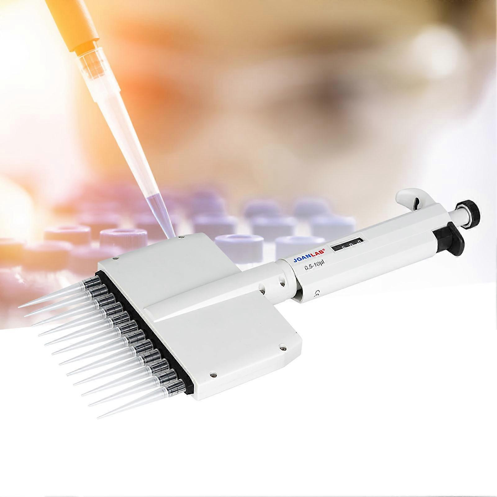 12 Channel 0.5-10l Manual Adjustable Pipette Micro Transfer Pipette ...