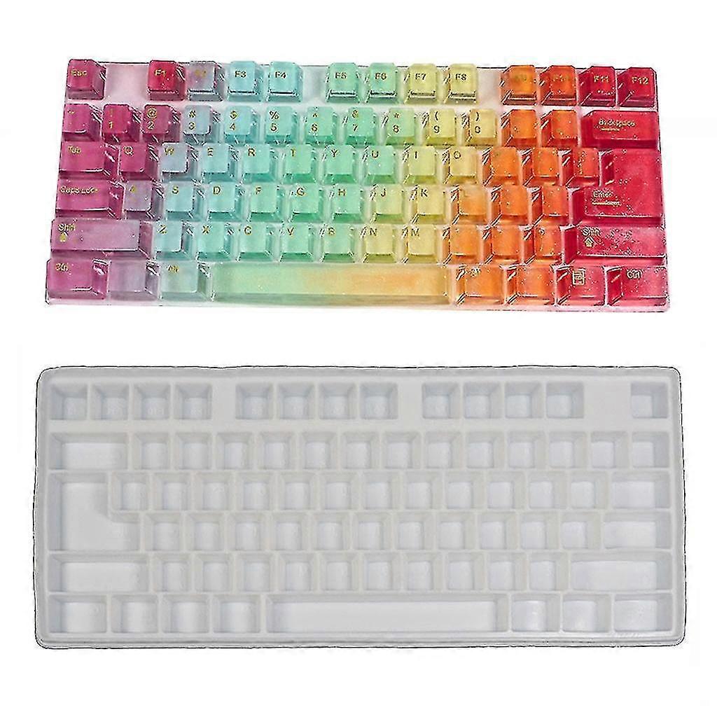 Diy Computer Keyboard Shape Silicone Mold Natural Handmade Soap ...